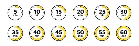 Premium Vector Timer Clock Stopwatch Isolated Set Icons Countdown