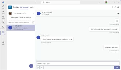 How Can I Send Sms On Teams Microsoft Qanda