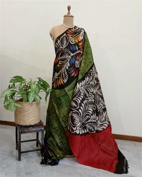 Batik Silk Saree From Murshidabad Bssm0008 The Magic Room
