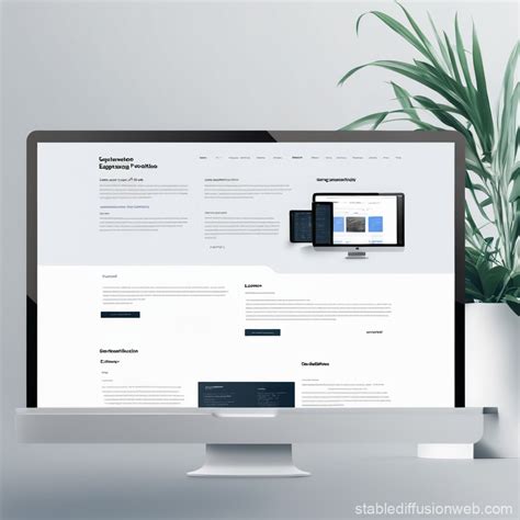 Software Engineering Portfolio Website Concept Stable Diffusion Online