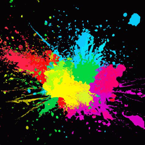 Abstract Color Splash And Explosion Vector Illustration Color Splash