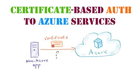 how to use certificate credentials to authenticate to azure services