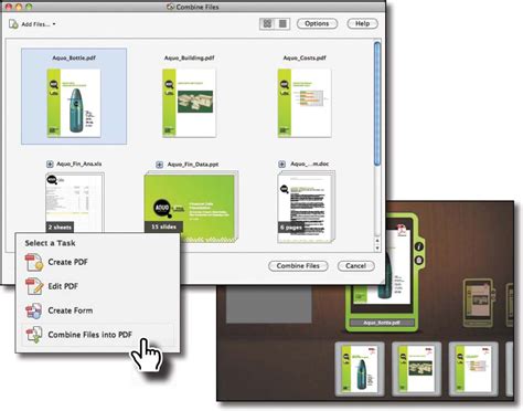 Combining Files Adobe Acrobat Xi Classroom In A Book Book