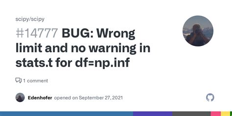 bug wrong limit and no warning in stats t for df f · issue 14777