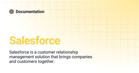 Salesforce Documentation