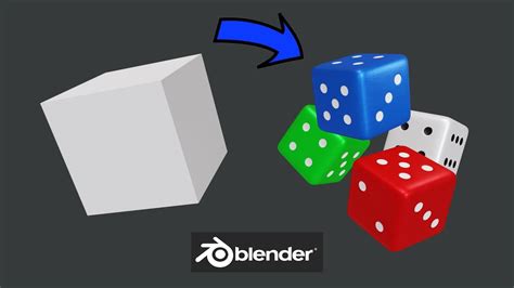 Create Dice In Blender In Minute Blender Lazy Tutorial YouTube