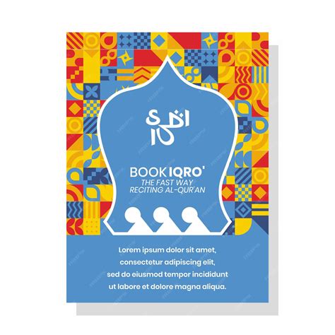 Premium Vector Islamic Iqro Book Cover