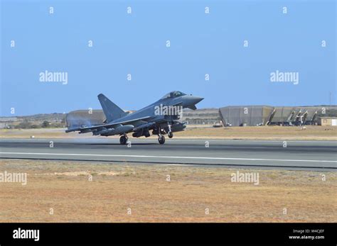 Royal Air Force Typhoons Taking Off From Raf Akrotiri For Operation