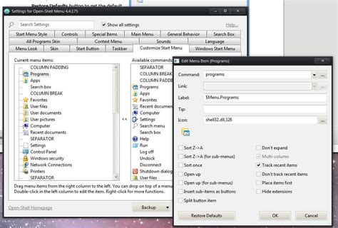 Control Panel Items In Alphabetical Order · Issue 1111 · Open Shellopen Shell Menu · Github
