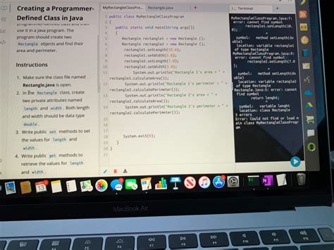 Solved MyRectangleClass Pro Rectangle Java Public Class Chegg