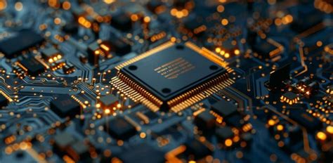 Advanced Microprocessor On A Hightech Circuit Board Premium Ai Generated Image