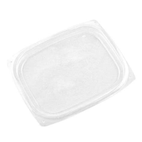Pattersons Vegware Pla Rectangular Deli Lid Fits 8 16oz Deli Case Of 450