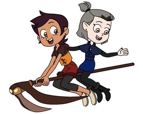 Luz Noceda And Amity Blight With Kfp Clothes Fly By