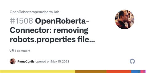 openroberta connector removing robots properties file and adding its