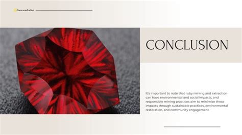 Mining And Extraction Of Ruby Gemstone Cabochons Ppt