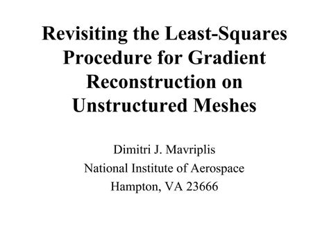 Ppt Revisiting The Least Squares Procedure For Gradient