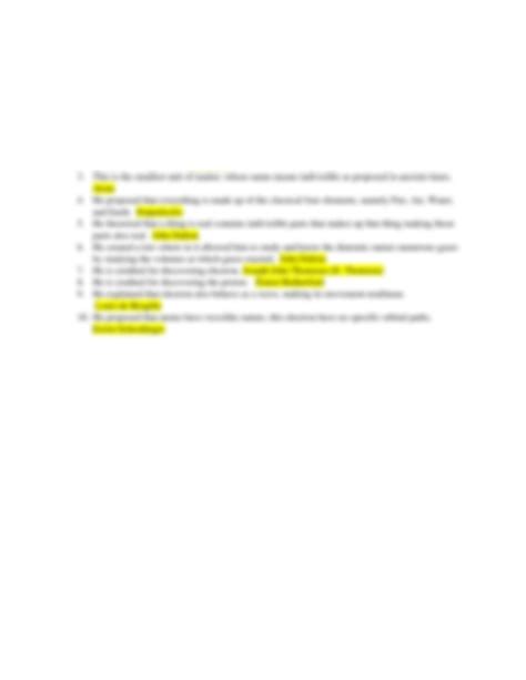 Solution The Atom Its Structure And Its Development Identification 1