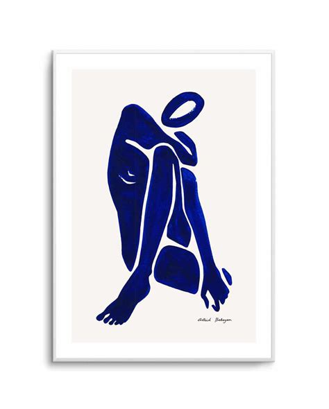 Female Shapes Iv In Blue I By Astrid Babayan Art Print Olive Et Oriel
