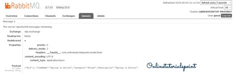 Spring Boot Rabbitmq Message Publishing Example Onlinetutorialspoint