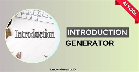 Ai Introduction Generator