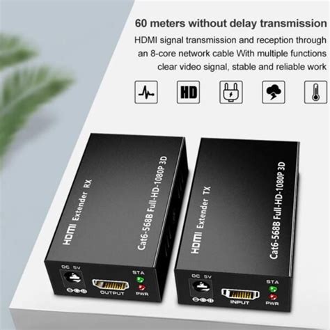 Hdmi Range Extender Single Lan 60m
