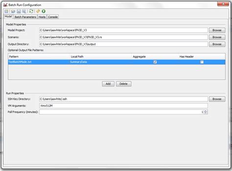 Repast Simphony Batch Runs Note To Self
