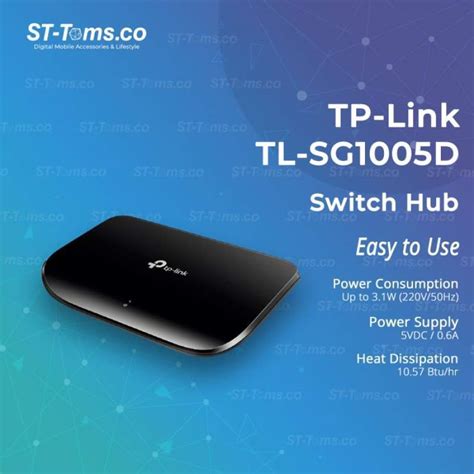 Promo Tp Link Tl Sg1005d Tplink 5 Port Gigabit Desktop Switch Hub Diskon 23 Di Seller Silia