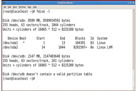 Solved Linux Fdisk Experts Exchange