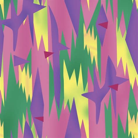 Premium Vector Fabric Print A Colorful Pattern With Triangles