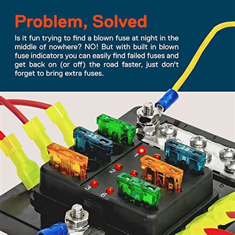 Way Blade Fuse Box With Ground Negative Bus Bar For Automotive ATC ATO Blade Fuses