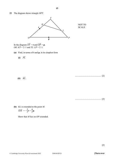 Cambridge Igcse 0580 Mathematics Specimen Paper 4 For Examination From