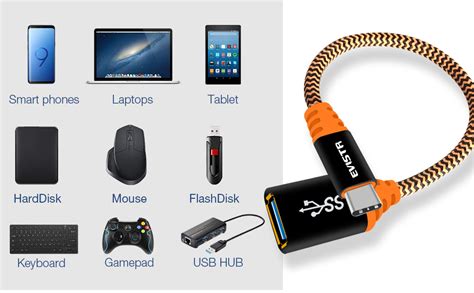 Amazon Com EVISTR USB C To USB Adapter Pack FT Type C To USB OTG Adapter Cable On The