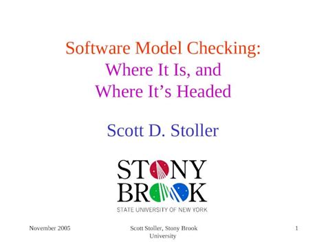 ppt software model checking where it is and where it s headed