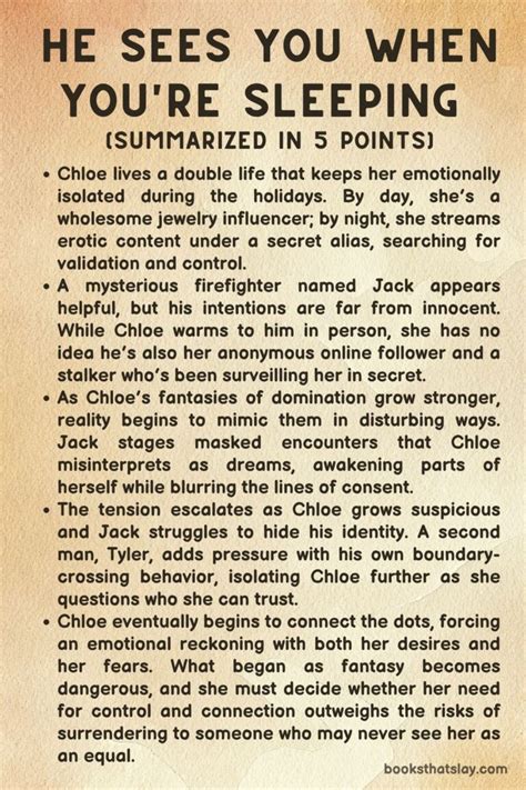 He Sees You When Youre Sleeping Summary Characters And Themes