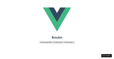 Vue Router Codesandbox