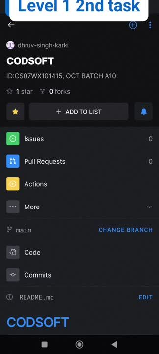 Dhruv Singh Karki On Linkedin Codesoft Codesoftinternship Internship Webdevelopment