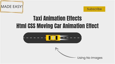 Css Only Taxi Animation Effects Html Css Moving Car Animation Effect Made Easy Youtube