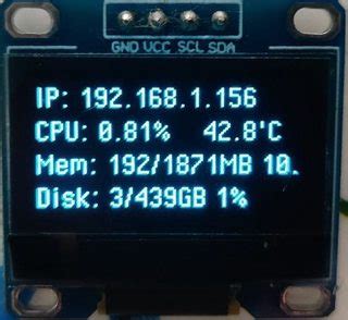 GitHub Smartsreenath Raspberry PI OLED STATS DISPLAY