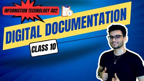 Digital Documentation One Shot Class 10 Cbse 2024 It 402 Youtube