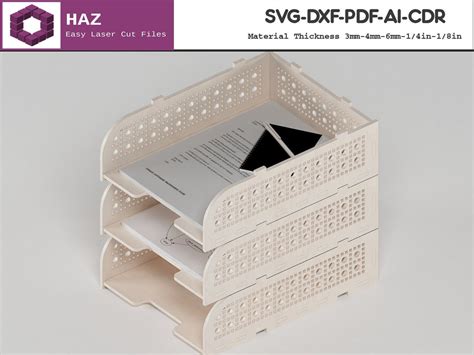 Stackable Paper Trays Office Letter Document Organizer