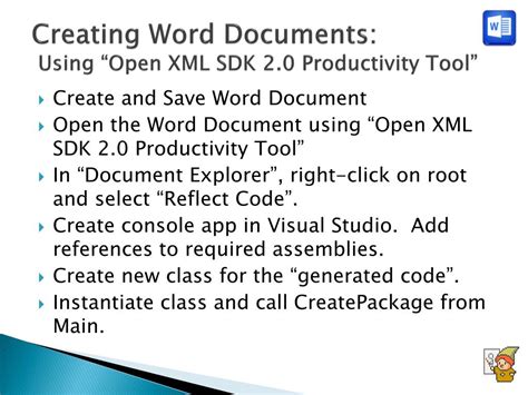 PPT Open XML SDK For Microsoft Office PowerPoint Presentation Free Download ID 2428479