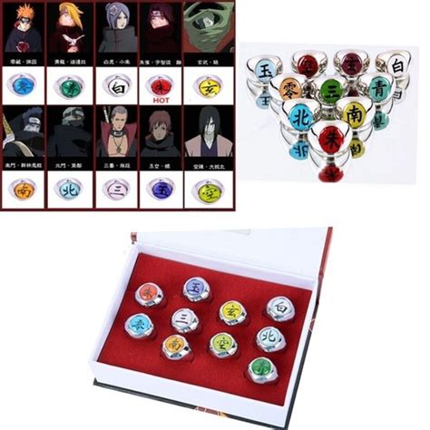 Naruto Akatsuki Rings Meanings Buy New 10 Naruto Rings Akatsuki