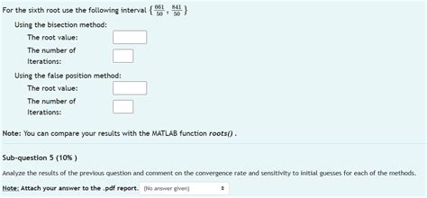 Solved In The Tutorial A Matlab Function Rootbisection