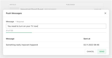 Li Push Messages Reference