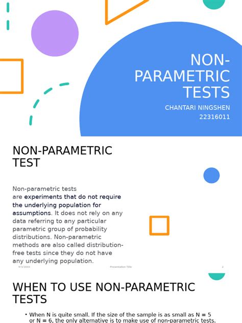 non parametric tests pdf statistical hypothesis testing