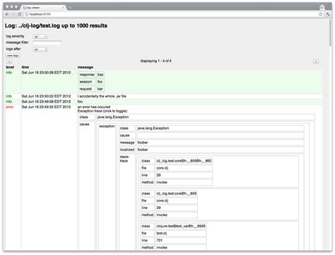 Log Viewer Ui For Clj Log Screenshot Inside Rclojure