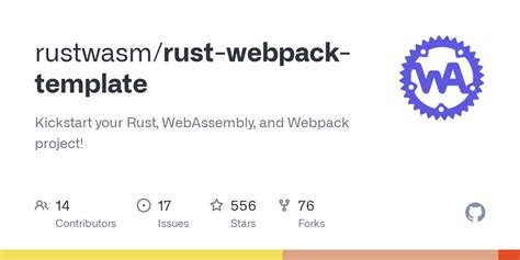 Github Rustwasmrust Webpack Template Kickstart Your Rust