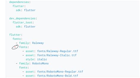 Use A Custom Font Page Issue · Issue 5158 · Flutterwebsite · Github