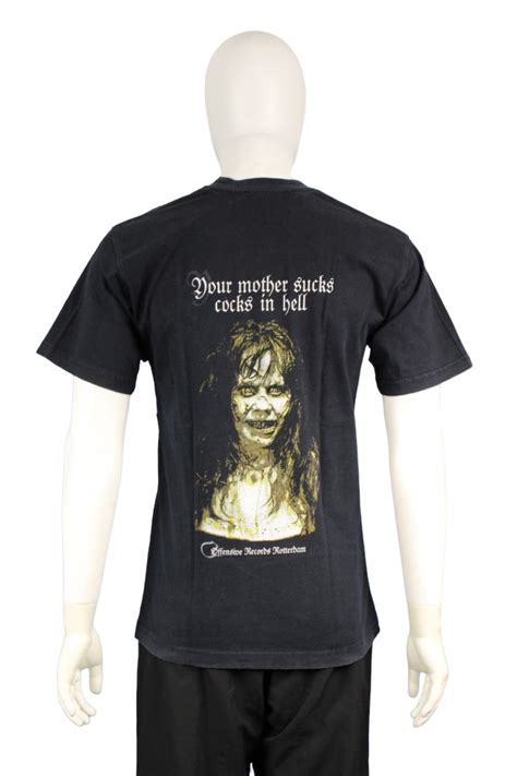 Offensive Records Your Mother Sucks Cocks In Hell T Shirt Ts The Gabberstore