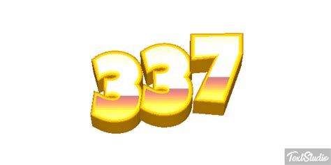 337 Number Animated  Logo Designs